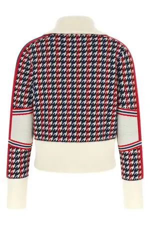 Perfect Moment Merino Wool Houndstooth Cardigan