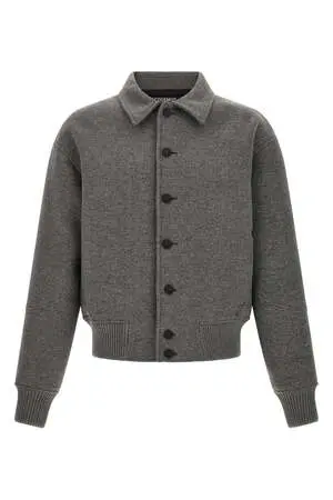 Jacquemus Grey 'le Bomber Feltro' Bomber Jacket - Gray