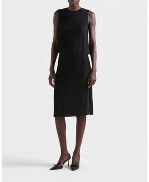 Prada Triple Silk Chiffon Skirt