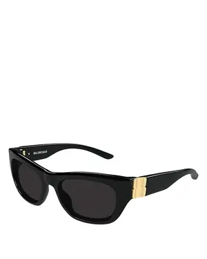 Balenciaga Cat Eye Sunglasses, 55mm - Black