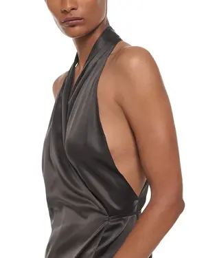 Helmut Lang Silk Scarf Wrap Silk Top