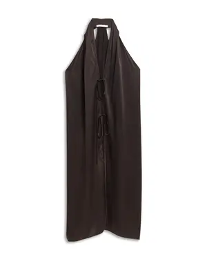 Helmut Lang Silk Scarf Wrap Silk Top