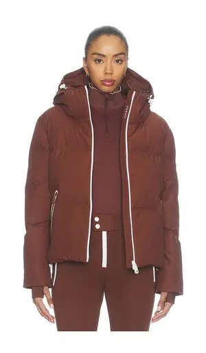 JORDE Poppy Ski Jacket In Brown - Teddy