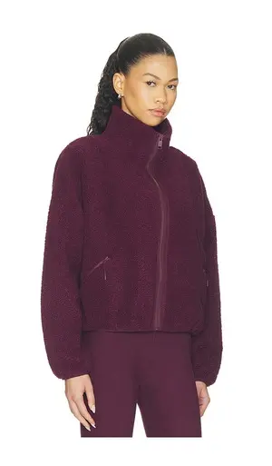 Beyond Yoga Unity Zip Jacket In Mauve