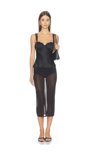 L'AGENCE Soleia Lace Strap Cup Camisole
