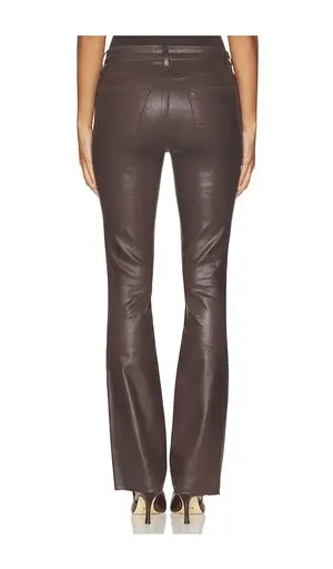L'AGENCE Ruth High Rise Straight Jean In Chocolate