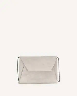 Brunello Cucinelli Bc Duo Suede Clutch Bag - Grey