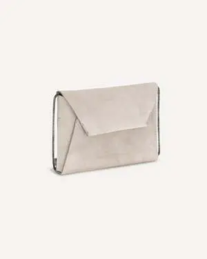 Brunello Cucinelli Bc Duo Suede Clutch Bag