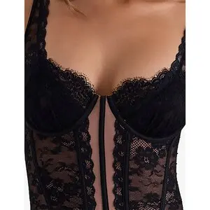 House Of Cb Sofia Corseted Lace Mini Dress