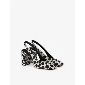 Prada Animal Print Calf-hair Leather Slingback Courts