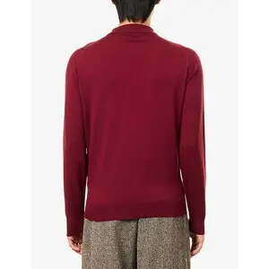 John Smedley Belper Long-sleeve Wool Polo Top