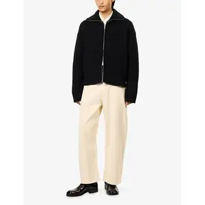 Studio Nicholson Zip Though Wool Knit Jumper