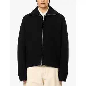 Studio Nicholson Zip Though Wool Knit Jumper