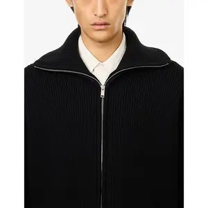 Studio Nicholson Zip Though Wool Knit Jumper