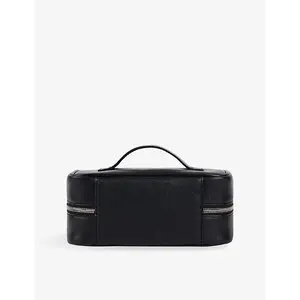 Sandro Logo-embossed Square Leather Pouch