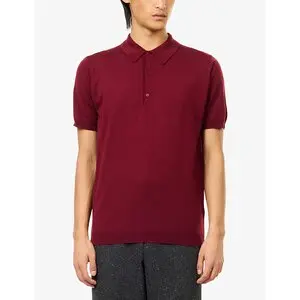 John Smedley Macloud Short-sleeve Wool Polo Top