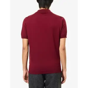 John Smedley Macloud Short-sleeve Wool Polo Top