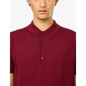 John Smedley Macloud Short-sleeve Wool Polo Top