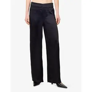 4TH & RECKLESS Adalynn Wide-leg Satin Trousers