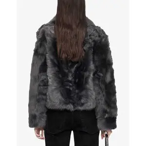 ALLSAINTS Tosca Long-hair Shearling Coat