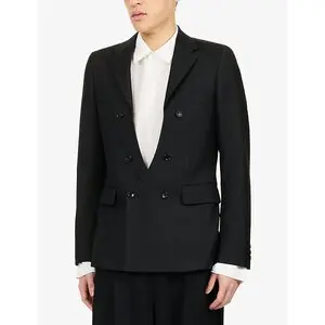 Comme Des Garçons Double-breasted Wool-blend Blazer