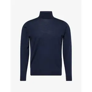 John Smedley Cherwell Roll Neck Wool Jumper - Midnight