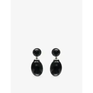 HEAVEN MAYHEM Leni Stainless-steel Earrings - Black/silver