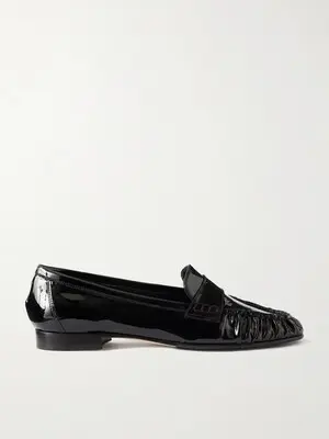 AeydĒ Aldous Patent-leather Loafers - Black