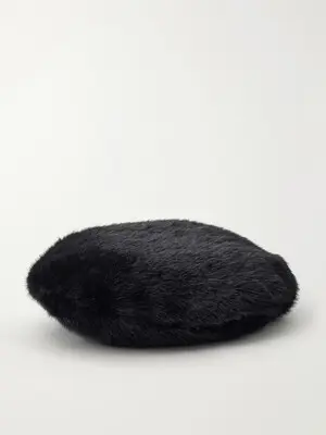 ROGER VIVIER Crystal-embellished Plush Beret