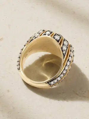 BY PARIAH Aurora 14-karat Gold Diamond Sapphire Ring