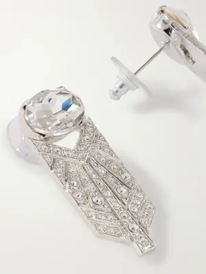 JENNIFER BEHR Carmine Crystal-embellished -tone Earrings