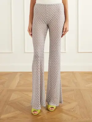 Missoni Crochet-knit Flared Pants