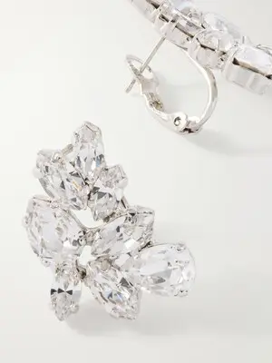 JENNIFER BEHR Octavia Crystal-embellished -tone Earrings