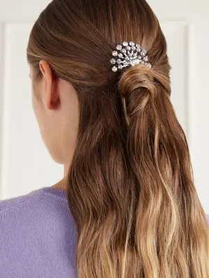 JENNIFER BEHR Sofia Crystal-embellished -tone Hairpin