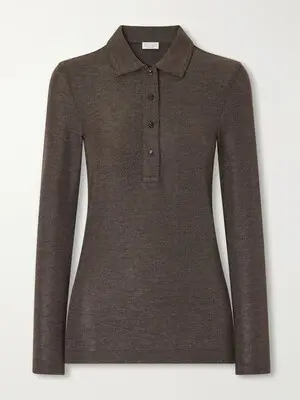 Brunello Cucinelli Wool-blend Polo Shirt
