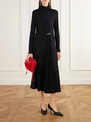 Bottega Veneta Dustbag Intrecciato Leather-trimmed Shearling Clutch