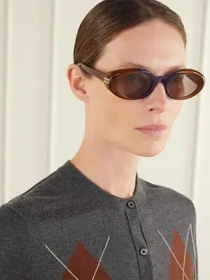 Miu Miu Round-frame Acetate Sunglasses