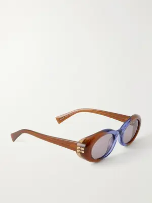 Miu Miu Round-frame Acetate Sunglasses
