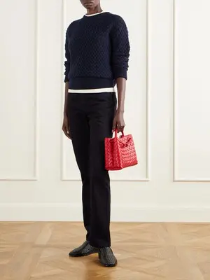 Bottega Veneta Andiamo Intrecciato Leather Shoulder Bag