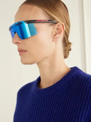 Prada Shield D-frame Acetate Sunglasses