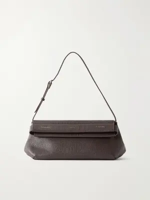 Calvin Klein Astran Leather Shoulder Bag - Brown