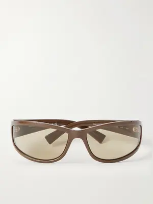 Miu Miu D-frame Acetate Sunglasses - Brown