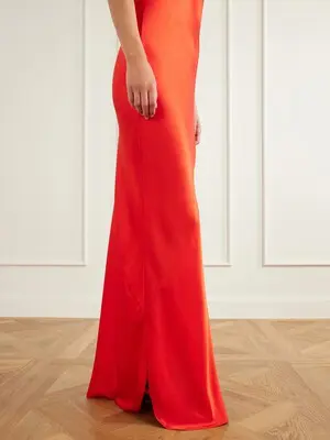 NILI LOTAN Cami Silk-satin Gown