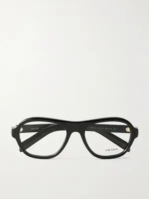 Prada D-frame Acetate Glasses - Black