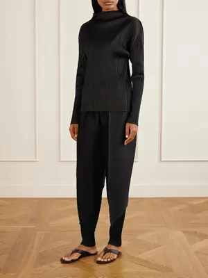 Issey Miyake Cocoon Plissé Tapered Pants