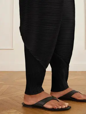 Issey Miyake Cocoon Plissé Tapered Pants