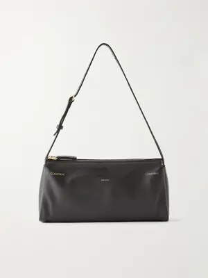 Calvin Klein Briar Leather Shoulder Bag - Black
