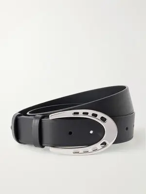 Gabriela Hearst Horseshoe Leather Belt - Black