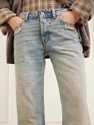 Our Legacy Rover Cut Distressed Mid-rise Bootcut Jeans