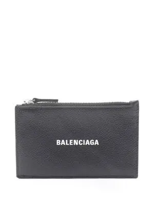 Balenciaga Cash Logo-print Card Case - Black
